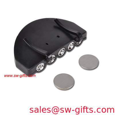 Flashlight 5-LED Light Visor Cap Hat Clip-on Working Climbing Headlamp Lamp Flash Light supplier