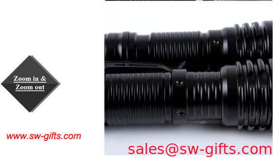 Wholesale Aluminum Zoomable Micro USB Rechargeable Best Led Flashlight Torch Light supplier