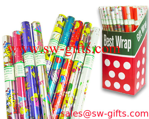 Colorful Gift Wrapping Paper Roll Wrap types of gift wrapping paper Modern gift packing supplier