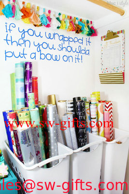 Colorful Gift Wrapping Paper Roll Wrap types of gift wrapping paper Modern gift packing supplier