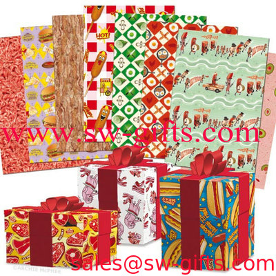 Colorful Gift Wrapping Paper Roll Wrap types of gift wrapping paper Modern gift packing supplier
