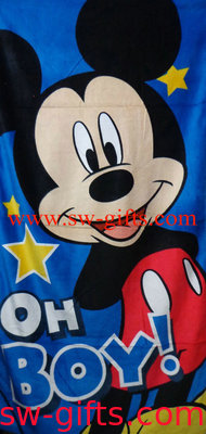 100% Cotton bath towels kid cartoon pattern for baby bath towel high absorption supplier