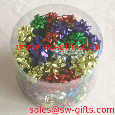 Gift Decorative Plastic Ribbon Bow Metallic PP bow & Ribbon Christmas accessory supplier
