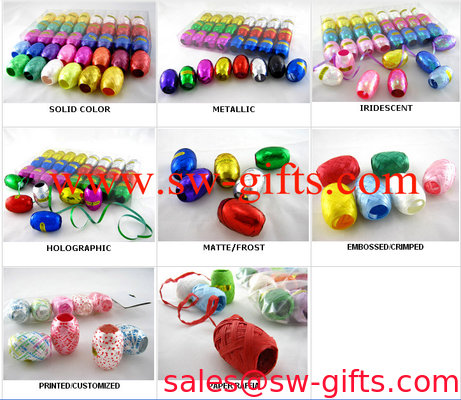Gift Decorative Plastic Ribbon Bow Metallic PP bow & Ribbon Christmas accessory supplier