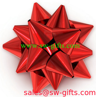 Gift Decorative Plastic Ribbon Bow Metallic PP bow & Ribbon Christmas accessory supplier