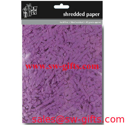 Hot selling gift tissue paper shredded, crinkle cut paper shred for wrap supplier