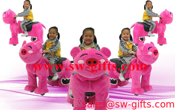 CE brown bear walking plush animals kiddie U rides for kids battery coin operated electric supplier