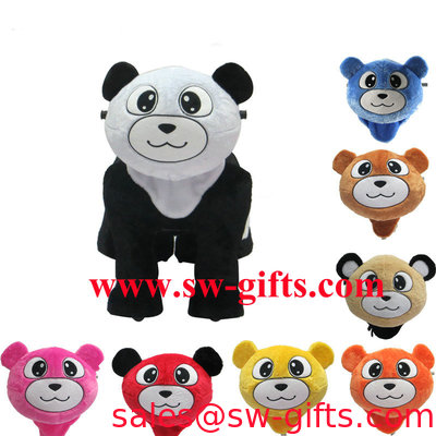 CE brown bear walking plush animals kiddie U rides for kids battery coin operated electric supplier
