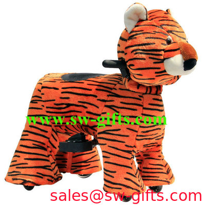Park Equipment Electric Arcade Coin Operated Plush Stuffed Walking Animal Music Kiddie Rid supplier