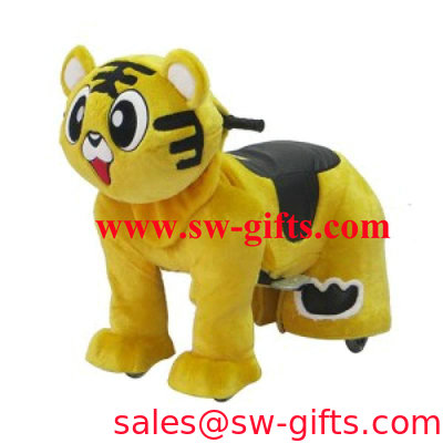 Fashionable motorized plush riding animals,animal motorized in mall supplier