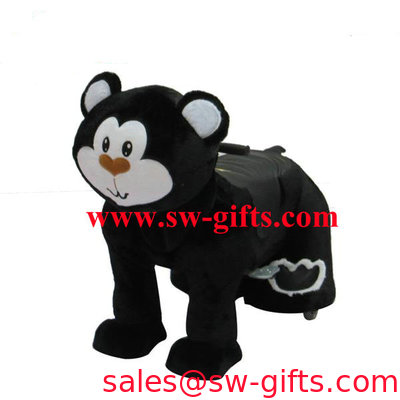 Fashionable motorized plush riding animals,animal motorized in mall supplier