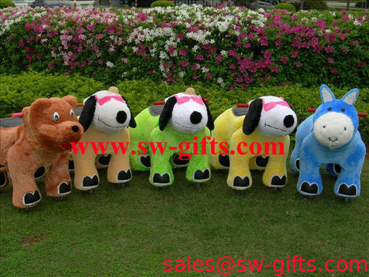 Fashionable motorized plush riding animals,animal motorized in mall supplier