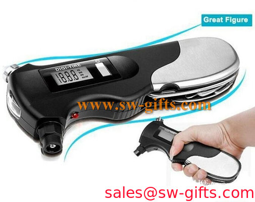 New Digital Auto Car Tire Pressure Gauge Multifunction Emergency Hammer High Quality Diagnostic Tool For Vehicle Bike Mo supplier