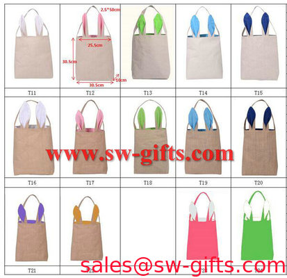 Easter eggs baskets jute bags cute gifts bunny mascot the easter bunny cotton bag decorations toys dinosaur easter egg supplier