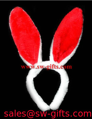 Children adult pink gold Easter Party decoration/rabbit ear/Sequin Bunny ear headband/flashing headband supplier