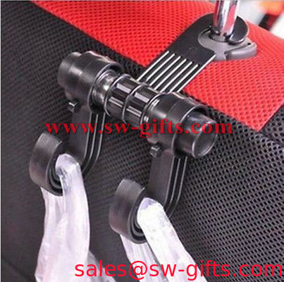 New Double Auto Car Back Seat Headrest Hanger Holder Hooks Clips For Bag Purse Cloth Grocery Automobile Accessories supplier