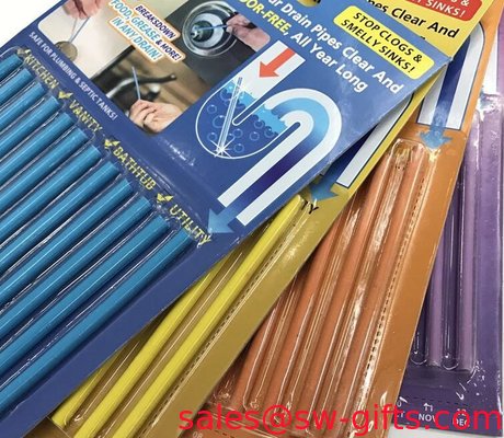 12pcs/bag Sani Pipeline Kitchen Toilet Bathtub Decontamination Rod Sticks Sewer Cleaning and Deodorizer Unscented supplier