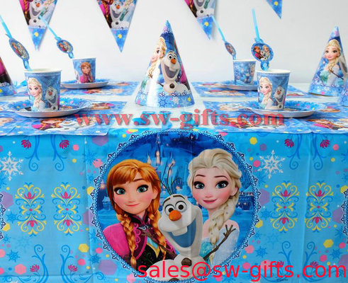Disney Frozen Princess Anna Elsa Kids Birthday Party Decoration Set Party Supplies Baby Birthday Party Pack event party supplier
