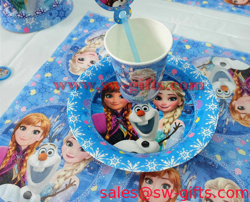 Disney Frozen Princess Anna Elsa Kids Birthday Party Decoration Set Party Supplies Baby Birthday Party Pack event party supplier