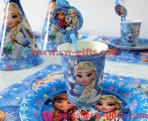 Disney Frozen Princess Anna Elsa Kids Birthday Party Decoration Set Party Supplies Baby Birthday Party Pack event party supplier
