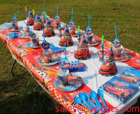 Cars theme Kids Birthday Party Decoration Set Party Supplies Baby Birthday Pack event party supplies supplier