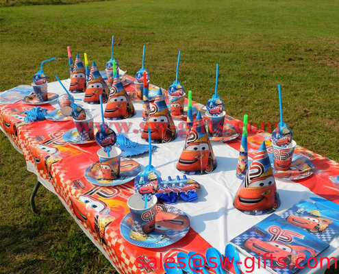 Cars theme Kids Birthday Party Decoration Set Party Supplies Baby Birthday Pack event party supplies supplier