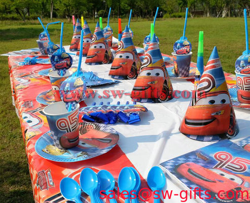 Cars theme Kids Birthday Party Decoration Set Party Supplies Baby Birthday Pack event party supplies supplier