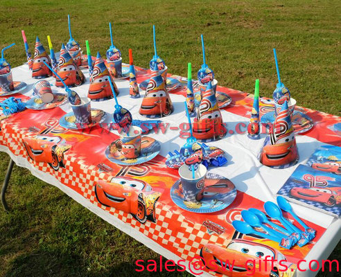 Cars theme Kids Birthday Party Decoration Set Party Supplies Baby Birthday Pack event party supplies supplier