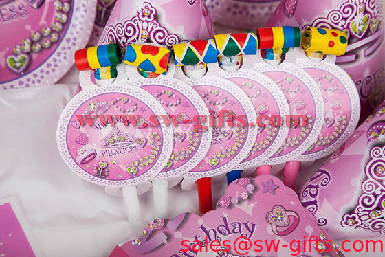 Fantasy girl theme kids disposable paper cups + plates party pack birthday Party Decoration Set party supplies supplier