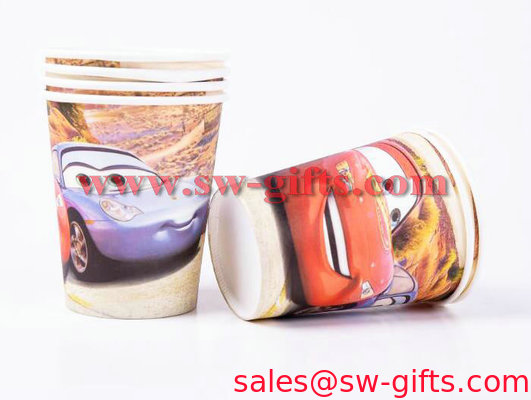 Cartoon Red Car Disposable Tableware Sets Children's Birthday Party Decorations Straw Cup Hat Tableware Props Supplies supplier