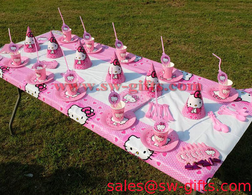 Hello Kitty Cat theme Kids Birthday Party Decoration Set Party Supplies Baby Birthday Pack event party supplies supplier