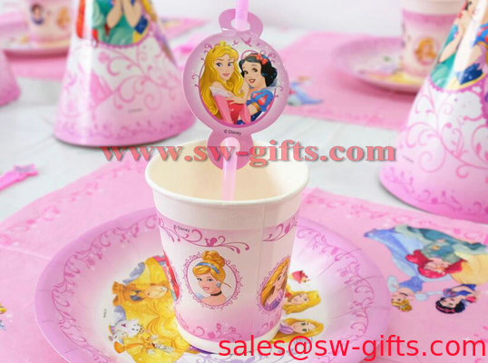 Princess Snow White Cinderella Bell Mermaid Sleeping Beauty Tangled Kids Baby Birthday Party Event Decoration Supplies supplier
