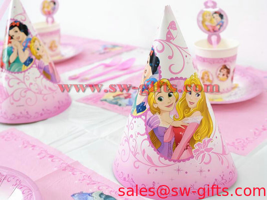 Princess Snow White Cinderella Bell Mermaid Sleeping Beauty Tangled Kids Baby Birthday Party Event Decoration Supplies supplier