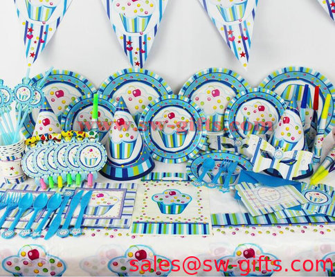 New Arrival Kids Birthday Party Decaction Sweet Ice Cream Theme Party Decoration Favors supplier