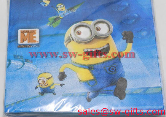 Minions Disposable Party Set Birthday Decorations Kids Boy Baby Shower Cup Plate Napkins Tablecover Tableware supplier