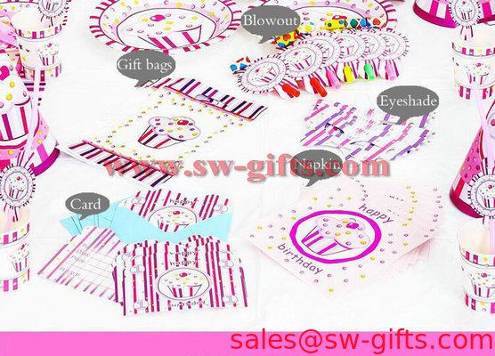 Frozen kids girls disposable paper cups + plates party pack birthday Party Decoration Set party supplies for 6 people supplier