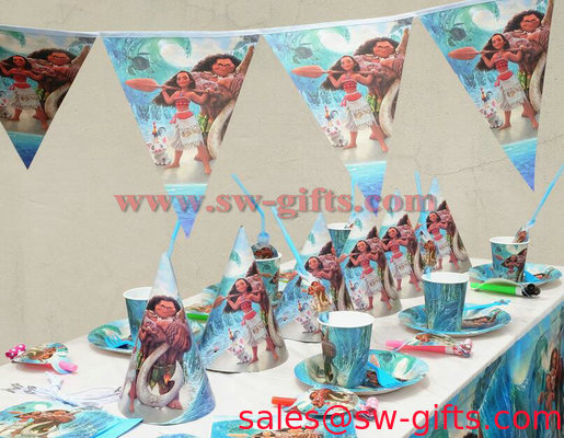 Moana movie Maui Kids Birthday Party Decoration Set Party Supplies Baby Birthday Party Pack event party supplies supplier