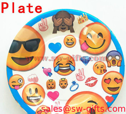 Emoji Smile Cry Kids Birthday Party Decoration Set Party Supplies Baby Birthday Party Pack event party supplies supplier