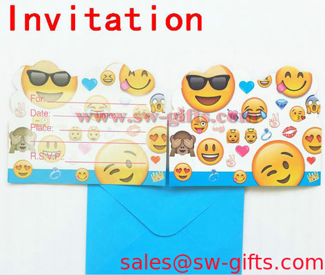 Emoji Smile Cry Kids Birthday Party Decoration Set Party Supplies Baby Birthday Party Pack event party supplies supplier
