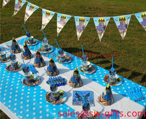 Batman Superhero Avengers Kids Birthday Party Decoration Set Party Supplies Baby Birthday Pack event party supplies supplier