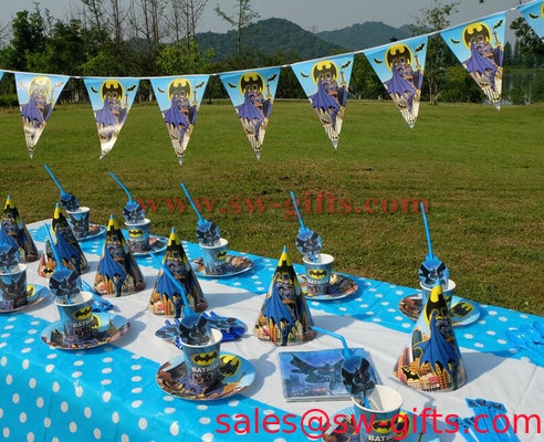 Batman Superhero Avengers Kids Birthday Party Decoration Set Party Supplies Baby Birthday Pack event party supplies supplier