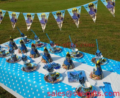 Batman Superhero Avengers Kids Birthday Party Decoration Set Party Supplies Baby Birthday Pack event party supplies supplier