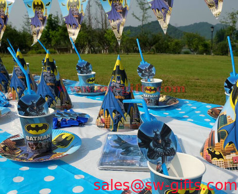 Batman Superhero Avengers Kids Birthday Party Decoration Set Party Supplies Baby Birthday Pack event party supplies supplier