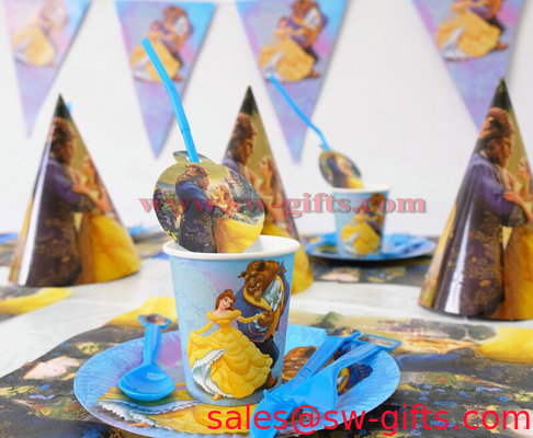 Beauty and the Beast Kids Birthday Party Decoration Set Party Supplies Baby Birthday Party Pack event party supplies supplier