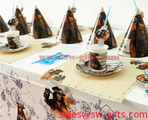 Pirates of the Caribbean Kids Birthday Party Decoration Set Party Supplies Baby Birthday Party Pack event party supplies supplier