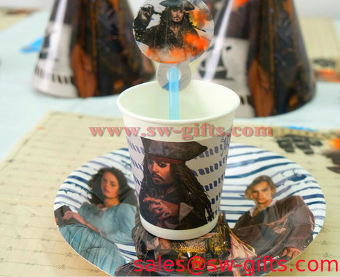Pirates of the Caribbean Kids Birthday Party Decoration Set Party Supplies Baby Birthday Party Pack event party supplies supplier