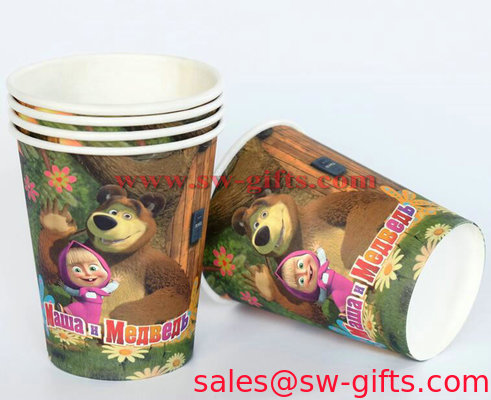 Masha and bear Disposable Tableware sets Boy Birthday Party Decoration Table Cloth cups Paper plate Napkin Flag supplier