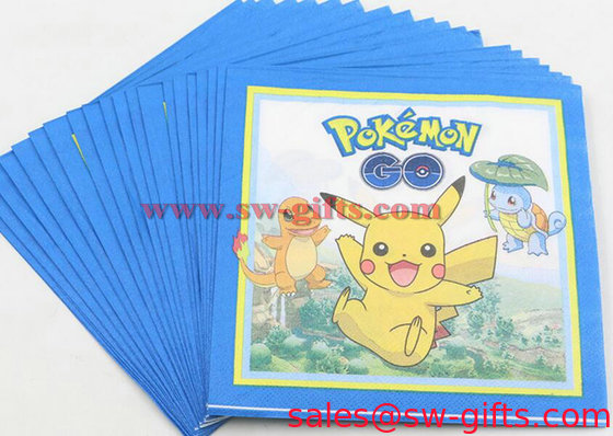 Family party pokemon go pikachu theme for boy's happy birthday party set supplies decoration baby shower favor supplier