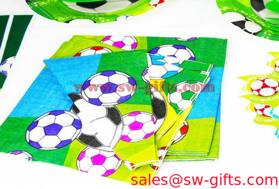2019 Kids Boys Birthday Party Decoration carton Set Football Theme Party Supplies Baby Birthday Party celebration supplier