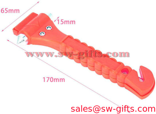 Mini Car Safety Hammer Life Saving Escape Emergency Hammer Seat Belt Cutter Window Glass Breaker Car Rescue Red Hammer supplier